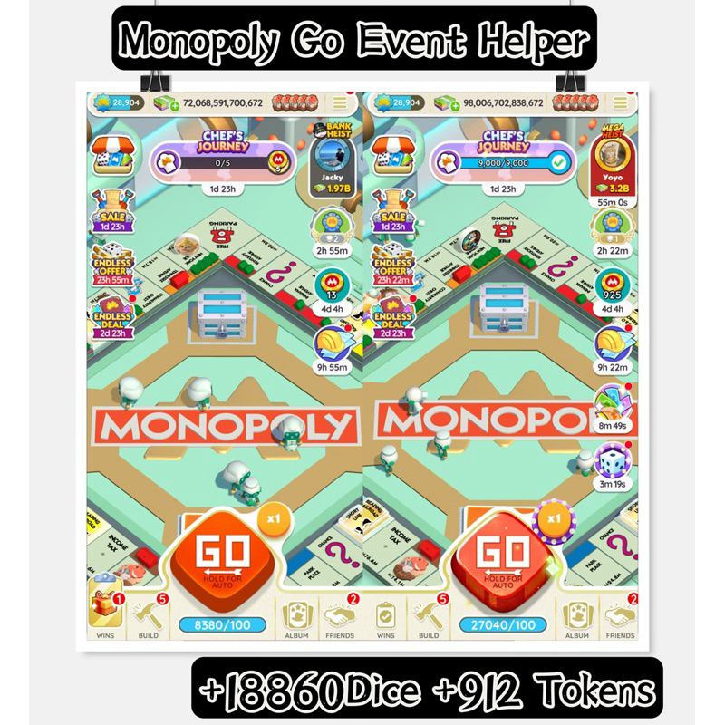 Monopoly Go Event Helper 10k Dice!!! | Shopee Malaysia