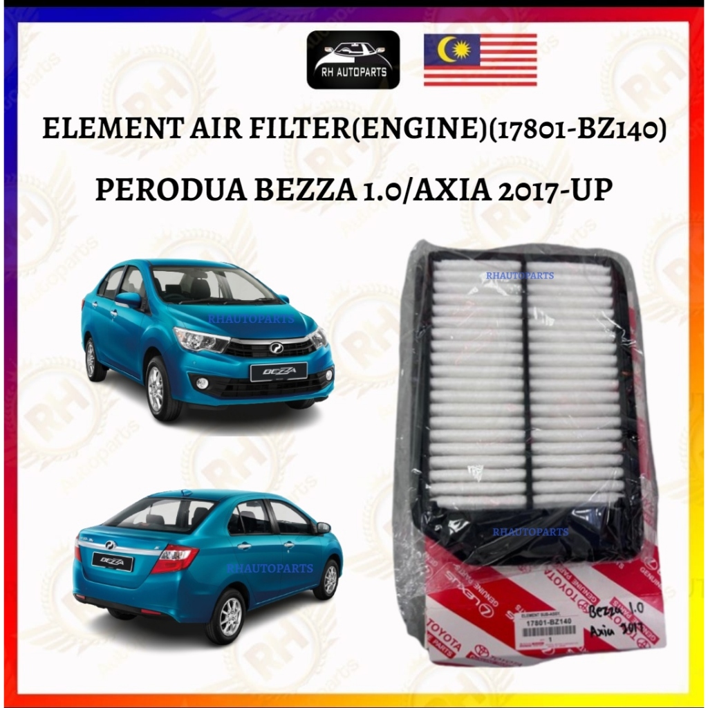 Perodua Bezza 1.0 1.3 Axia 2017 Up Engine Air Element Filter / Engine ...