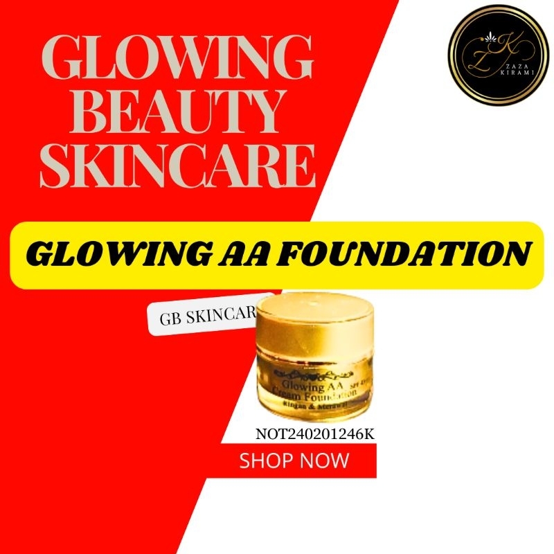Ready stock Glowing AA Foundation 💯 original HQ | Shopee Malaysia