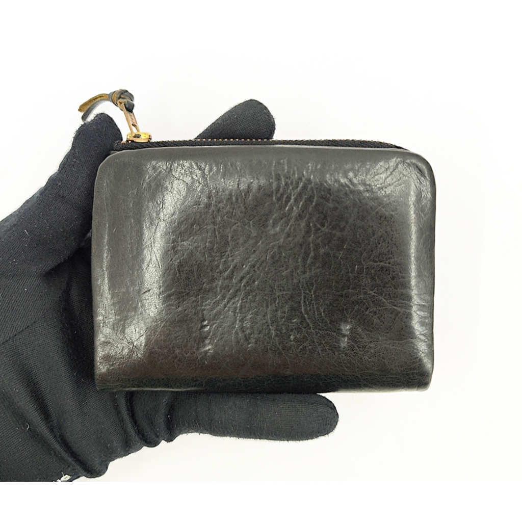 original PORTER Tokyo bi-fold full leather wallet lining pig skin ...