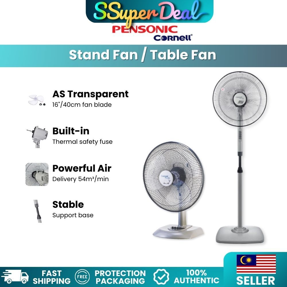 Pensonic Cornell Stand | Table Fan - Grey (16") CFN-S167SMH | Shopee ...