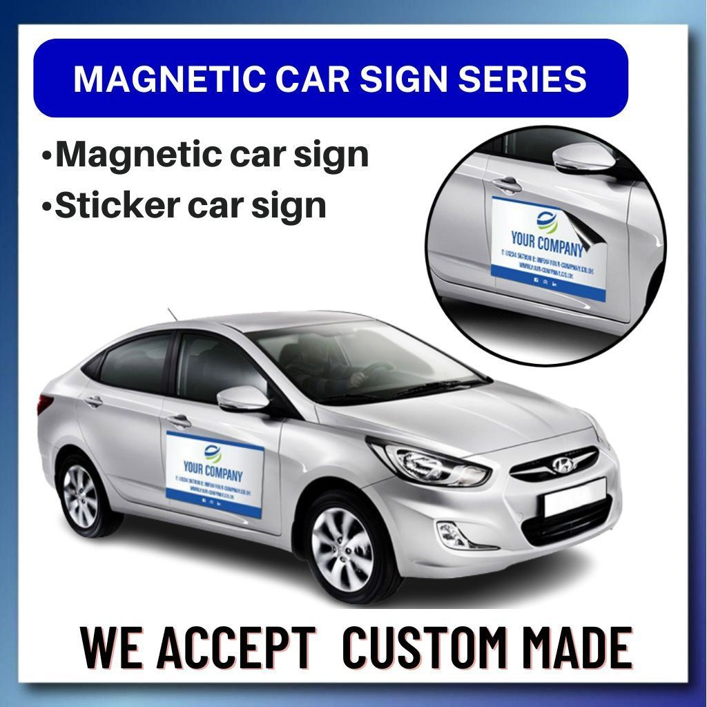 Magnetic Car Sign / Sticker Car Sign | Shopee Malaysia