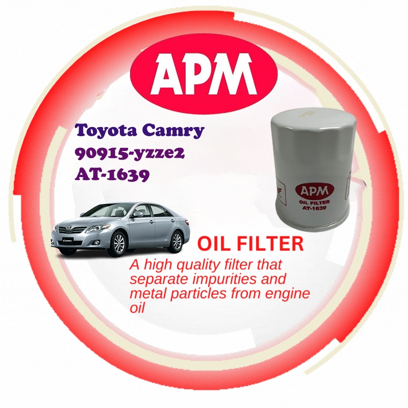 Toyota Camry APM Oil Filter AT-1639 / 90915-YZZE2 | Shopee Malaysia