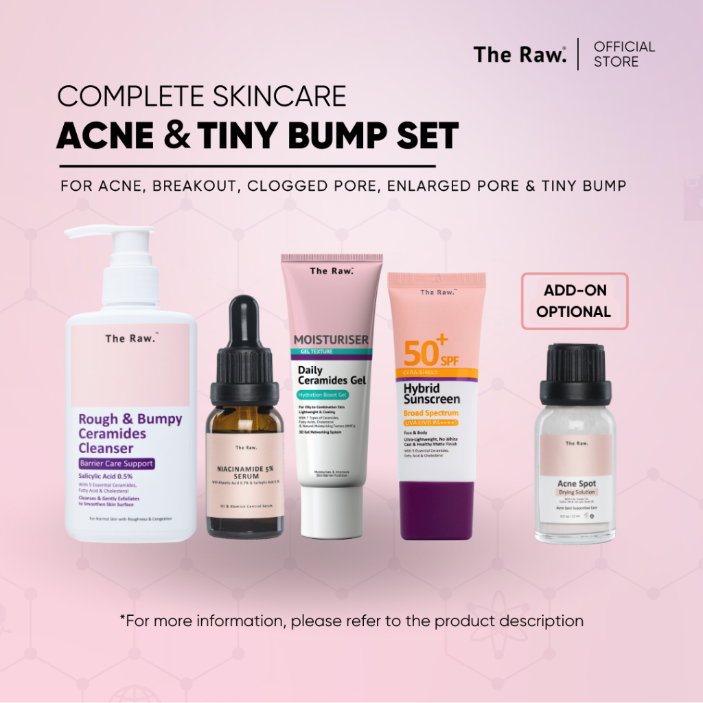 The Raw. Acne & Tiny Bumps Set - for Acne, Breakouts, Clogged Pores ...