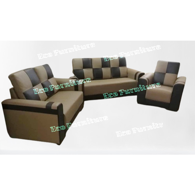 Brown / Red PVC Sofa Set 1 Seater 2 Seater 3 Seater 1+2+3 Seater ...