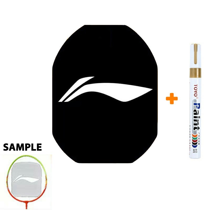 Badminton Racket Li-Ning LOGO Card Tennis Mark Stencil Board String ...