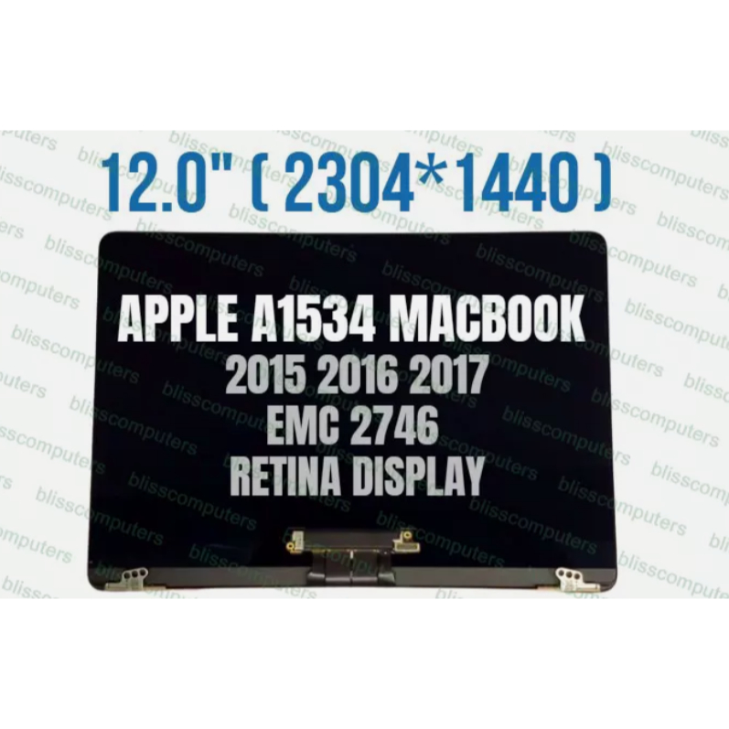 Original Retina 12'' A1534 Screen Early2015-Mid2017 LED Backlit LCD ...