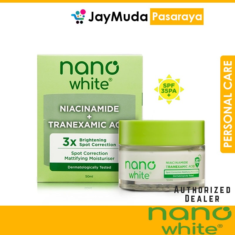 NanoWhite Spot Correction Mattifying Moisturiser 50ml SPF35PA+ 3x ...