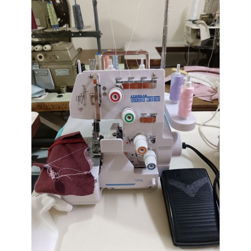 overlock machine jahit tepi 4benang portable | Shopee Malaysia