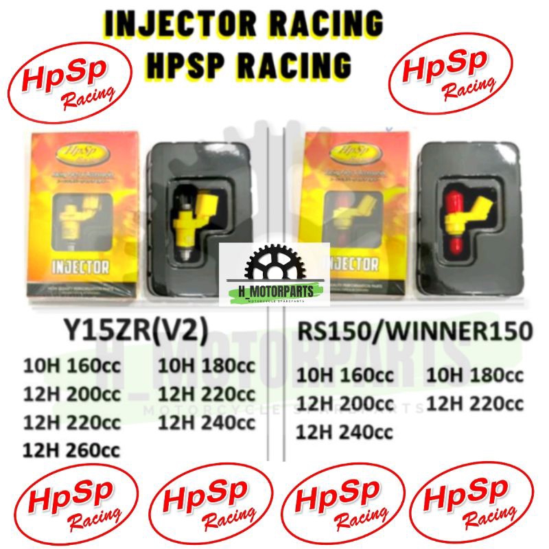 HPSP RACING INJECTOR SCK Y15ZR V2 RS150 160CC 180CC 200CC 220CC 240CC ...