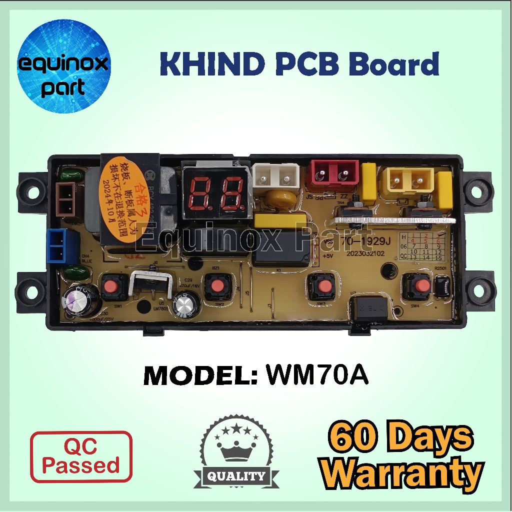 WM70A KHIND Washing Machine PCB Board | Shopee Malaysia