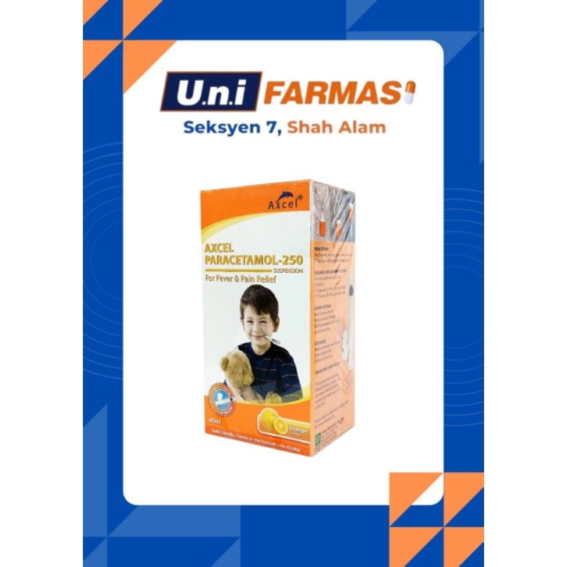 AXCEL PARACETAMOL 250 SUPS 90ML | Shopee Malaysia