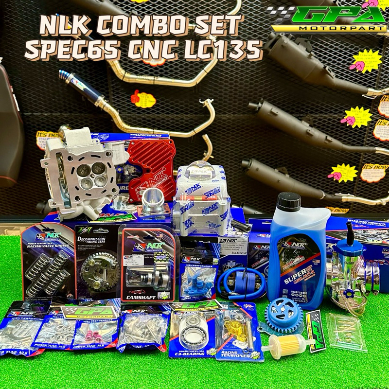 NLK PERFORMANCE COMBO SET SPEC63 / SPEC65 YAMAHA LC135 SUPERHEAD V6 CNC CERAMIC BLOCK 63MM/65MM ...