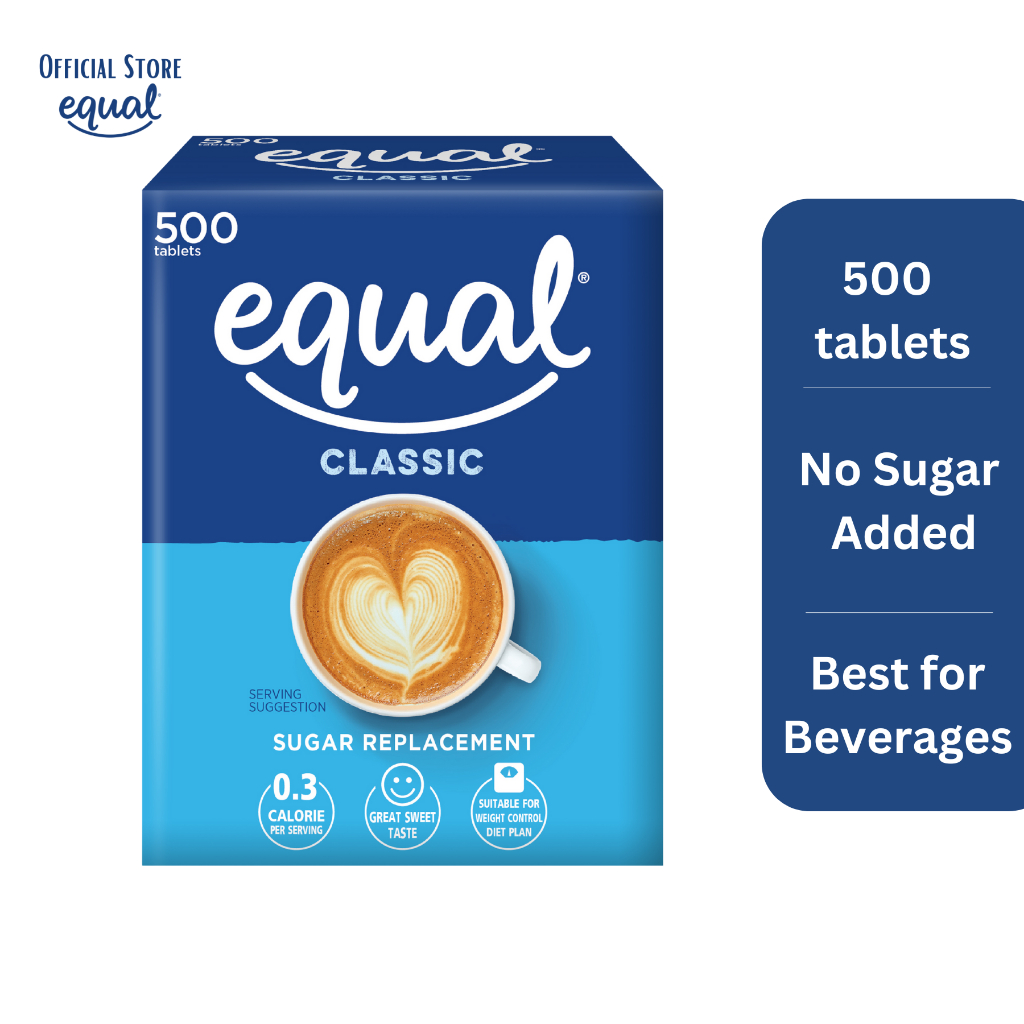 EQUAL CLASSIC 500 tablets, Low Calorie Sweetener Tablets, Sugar ...