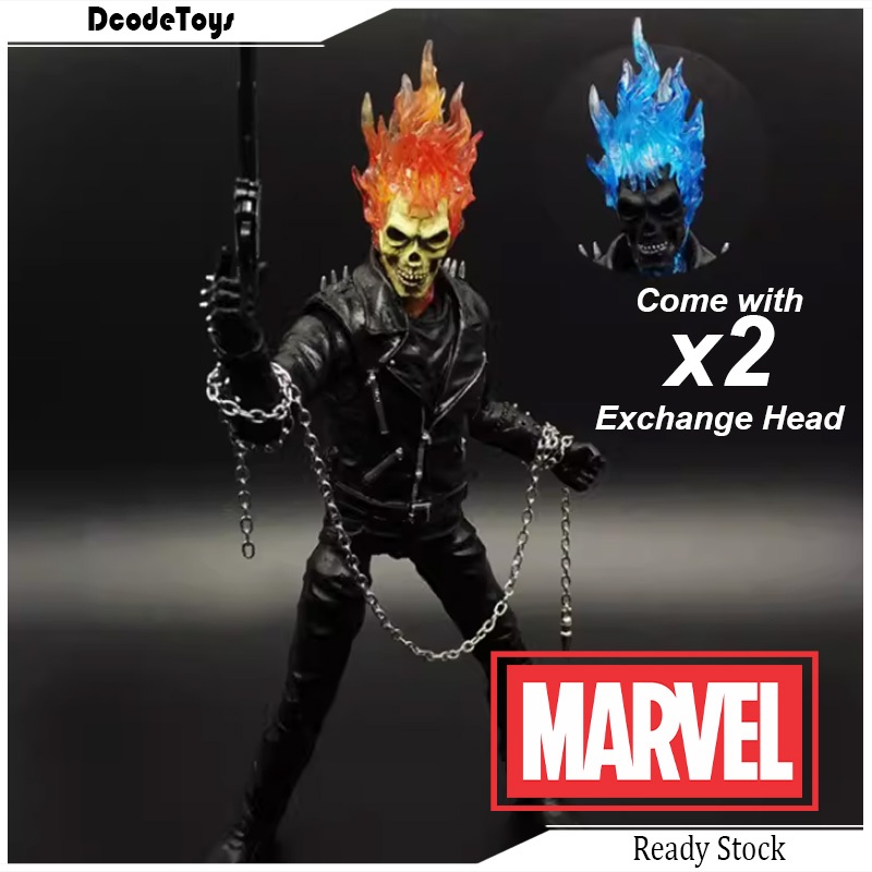 9" Ghost Rider marvel action figure statue model pvc doll toy japan ...
