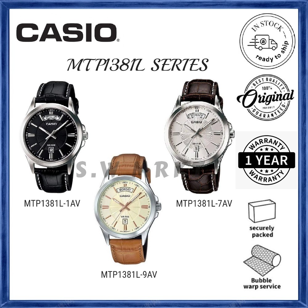 Casio MTP-1381L-1AV/7AV/9AV Enticer Men Watch | Shopee Malaysia