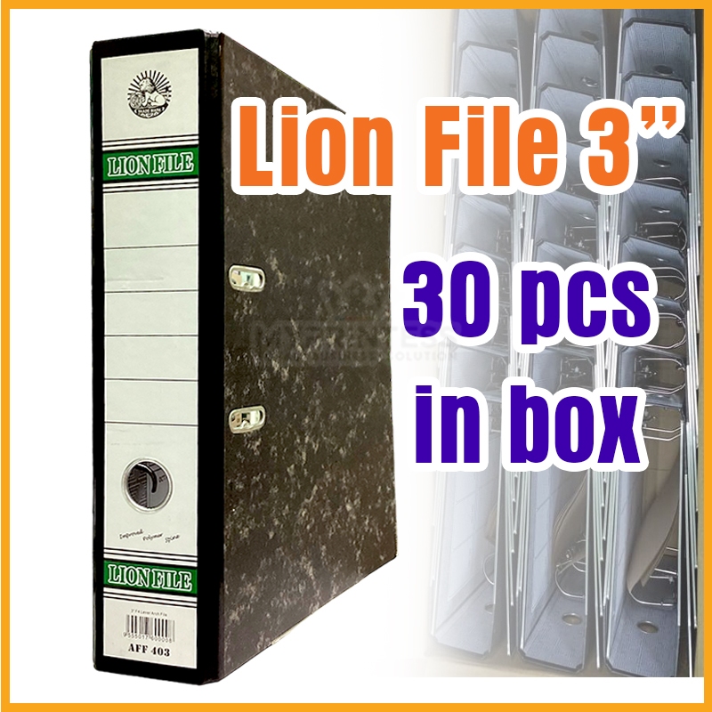 Arch File 3" Lion 403 ( 30pcs ) | Box | Shopee Malaysia
