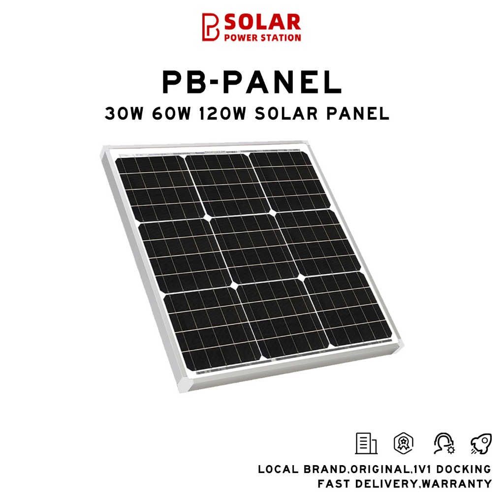 PB Solar Panel For Power Station Outdoor Charge (30W) | Shopee Malaysia