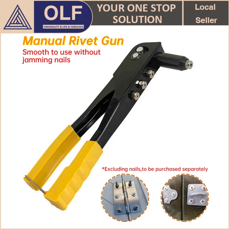 Metal Riveter Gun Set Hand Riveting Single Hand Riveter Rivet Fastening ...