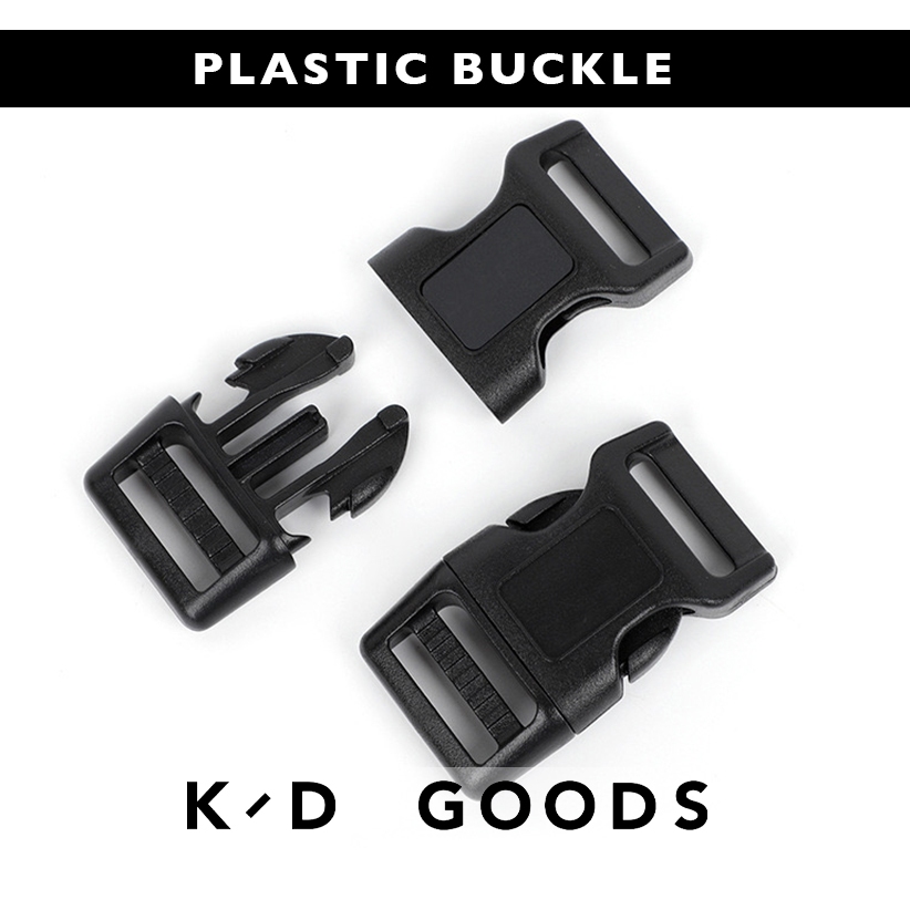 PLASTIC BUCKLE Side Release Ladder Lock Adjuster Lobster Hook Bag Grab ...