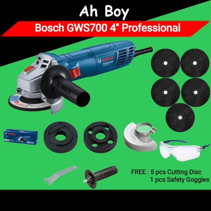 Bosch GWS700 4'' Professional Angle Grinder / GWS060 4'' Angle Grinder ...