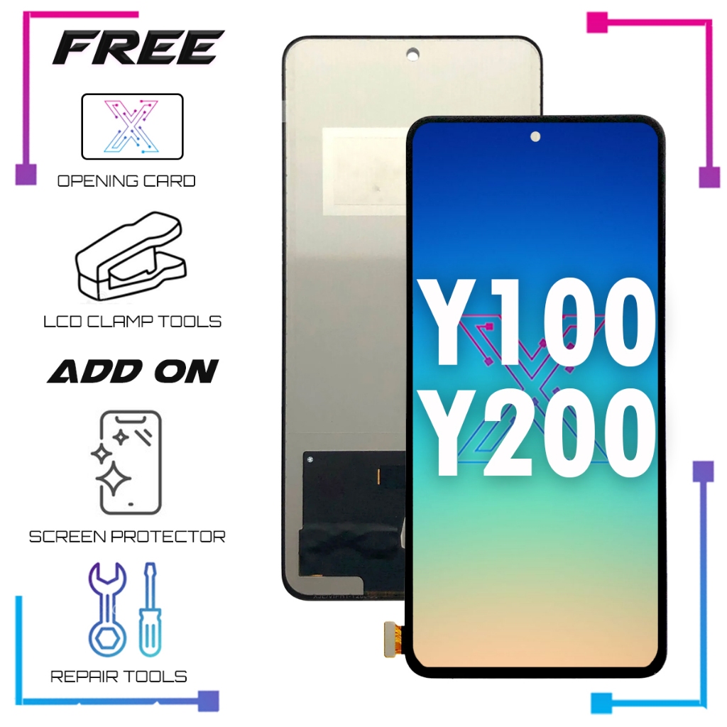 Lcd For Vivo Y100 5G / Y200 5G V2307 / V29E 5G V2317 (With Touch Screen ...