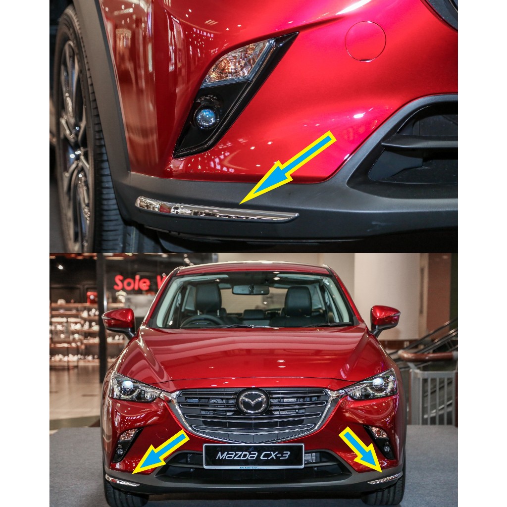 ORIGINAL MAZDA CX-3 CX3 FACELIFT 2018 - 2024 FRONT BUMPER LOWER CHROME ...