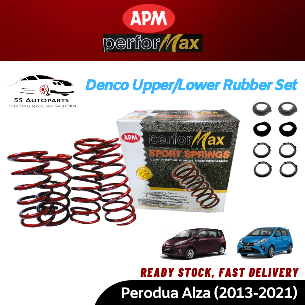APM Performax Perodua Alza (2009-2021) Lowered Sport Spring Set ( 4 PCS ...
