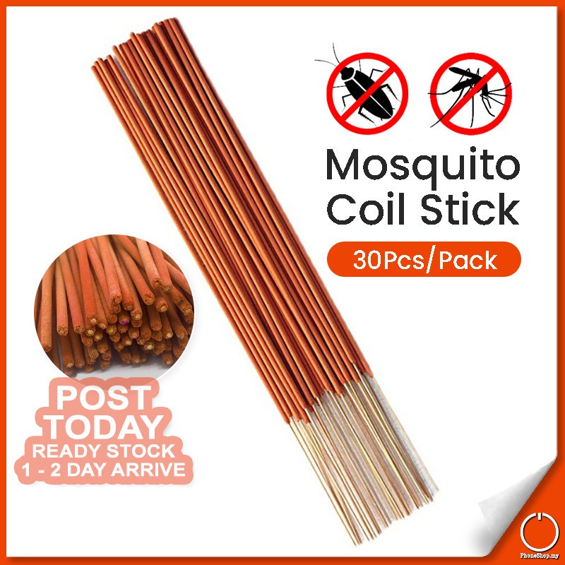 30 Pcs/Box Mosquito Repellent Incense Coil Sticks Natural Anti Pest ...