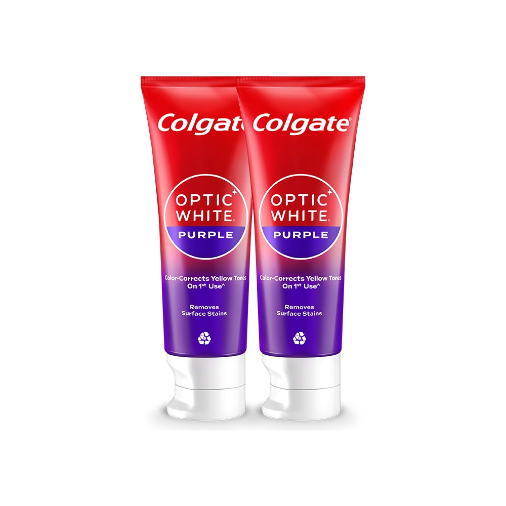 [Bundle of 2] Colgate Optic White Purple Toothpaste 100g | Shopee Malaysia