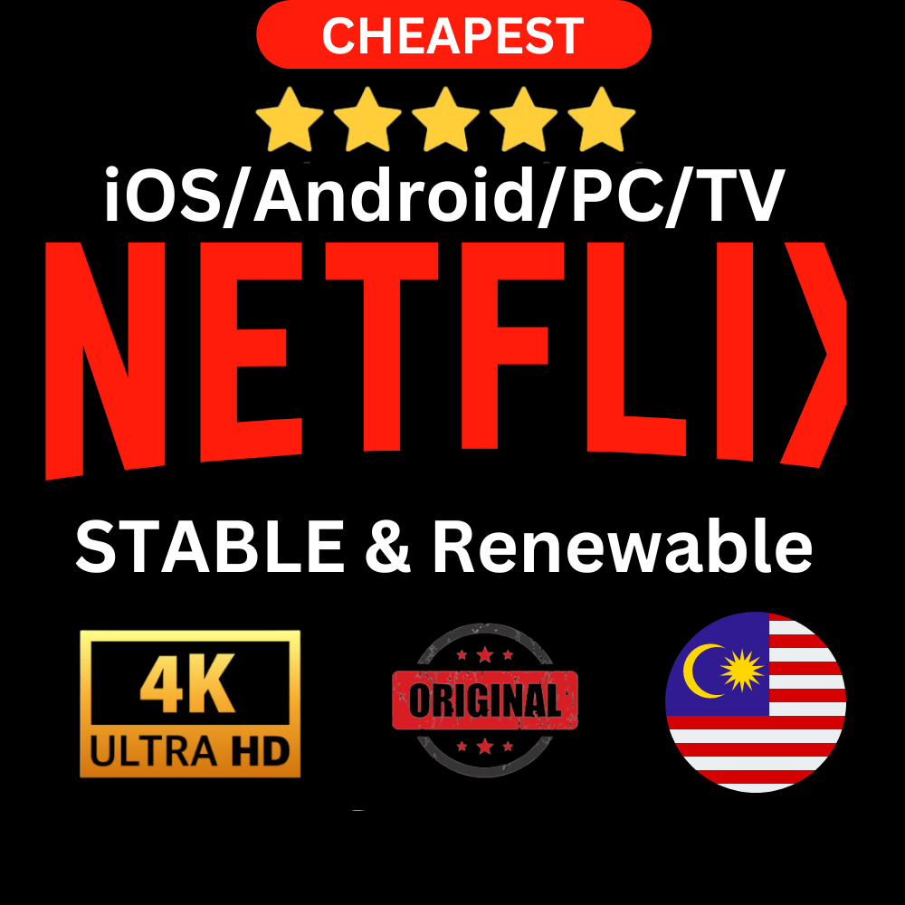 🔥STABLE AND FAST🔥Netflix Trusted MY Account Quality With Warranty ...