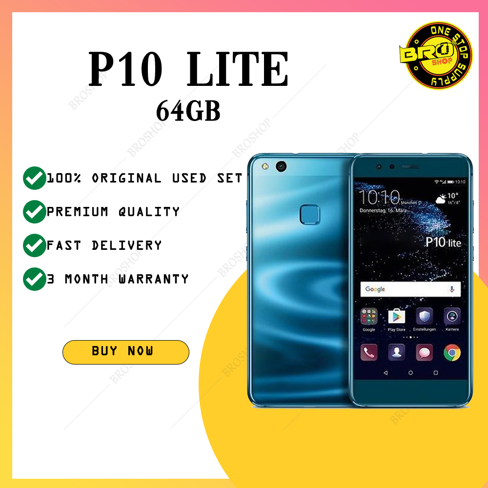100% Original P10 LITE 4GB + 64GB ( 2nd Phone Secondhand Used Terpakai ...