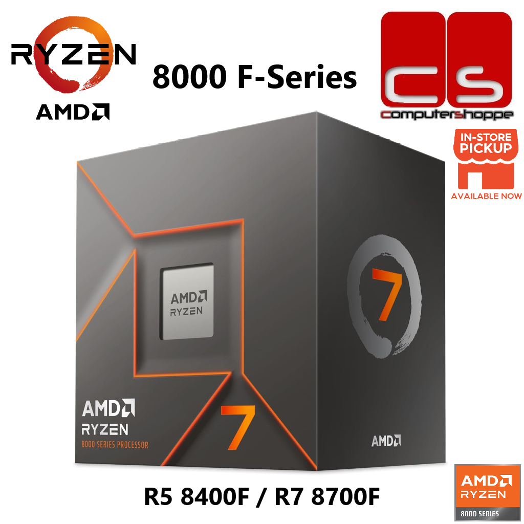 AMD Ryzen 8000 F-Series Desktop Gaming Processor - R5 8400F / R7 8700F ...