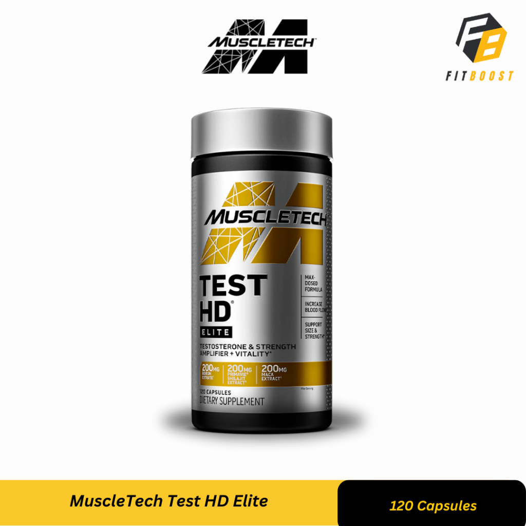 Muscletech, Test HD Elite, Test Booster Elite, 120 Caps | Shopee Malaysia