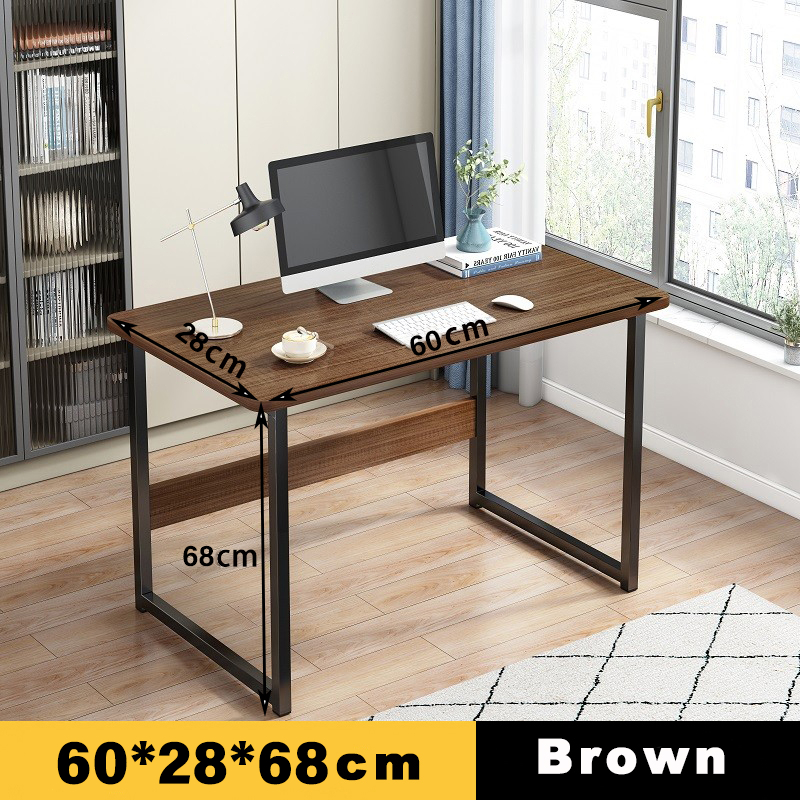 🔥Double Layer Study Table With Bookshelf Meja belajar White Office ...