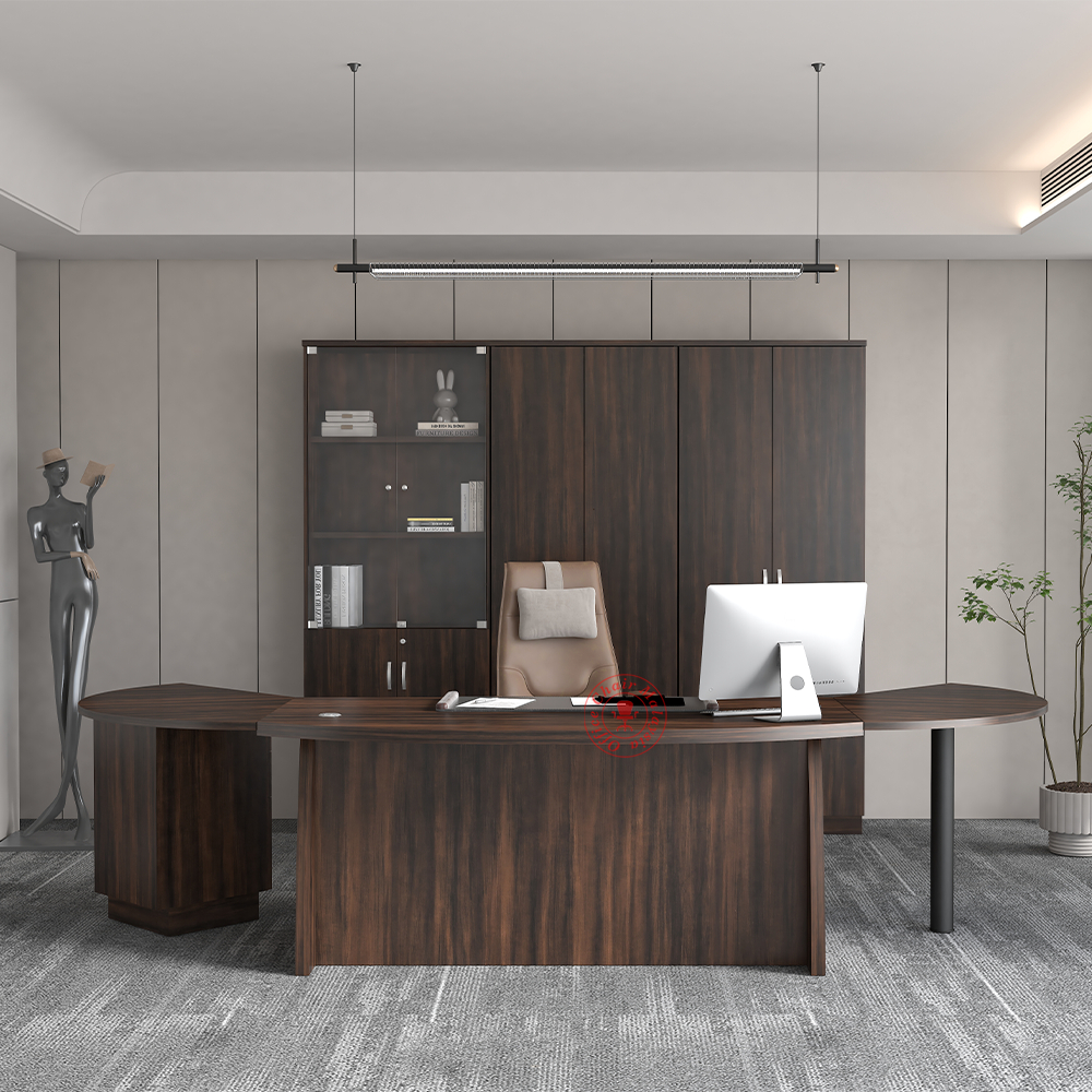 QX1800 Director Table Set / Office Table / Manager Table / Meja Pejabat ...