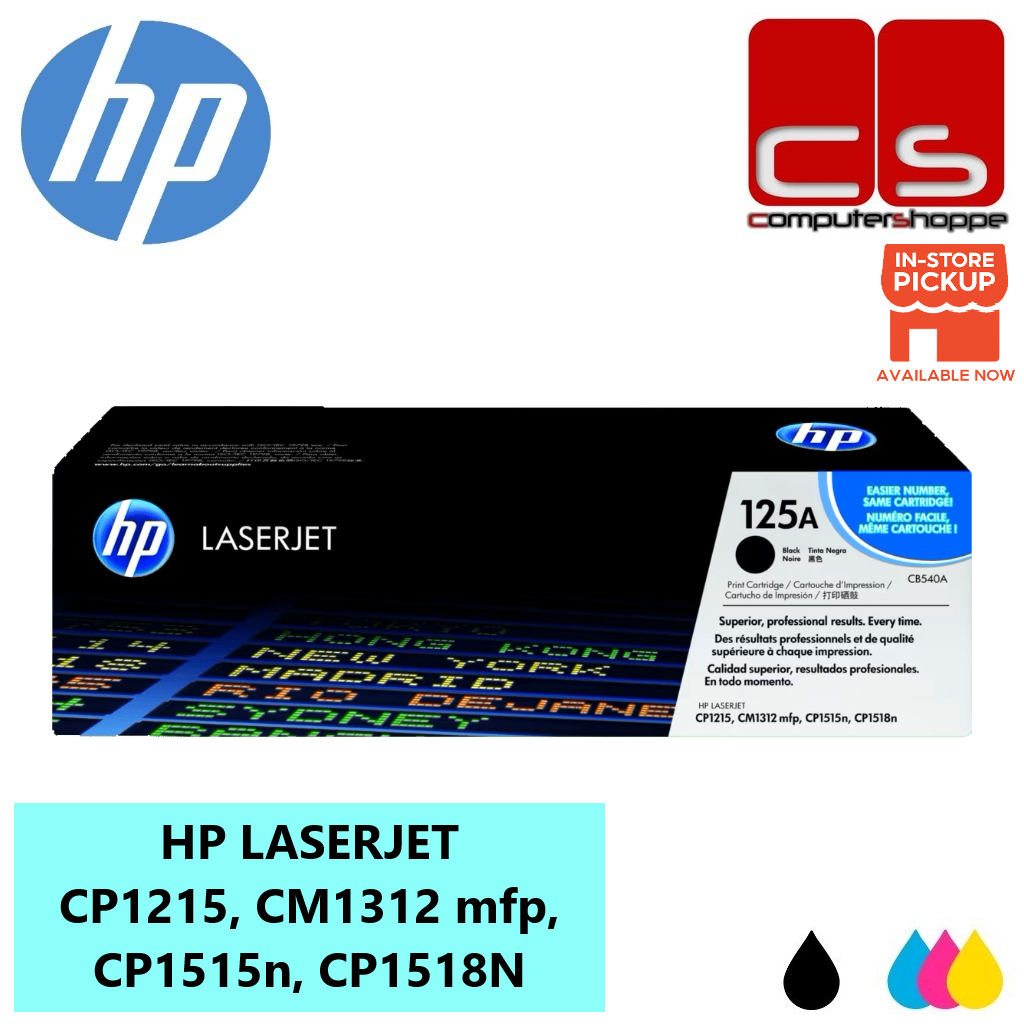 HP 125A Original LaserJet Toner Cartridge - Black/Cyan/Magenta/Yellow ...
