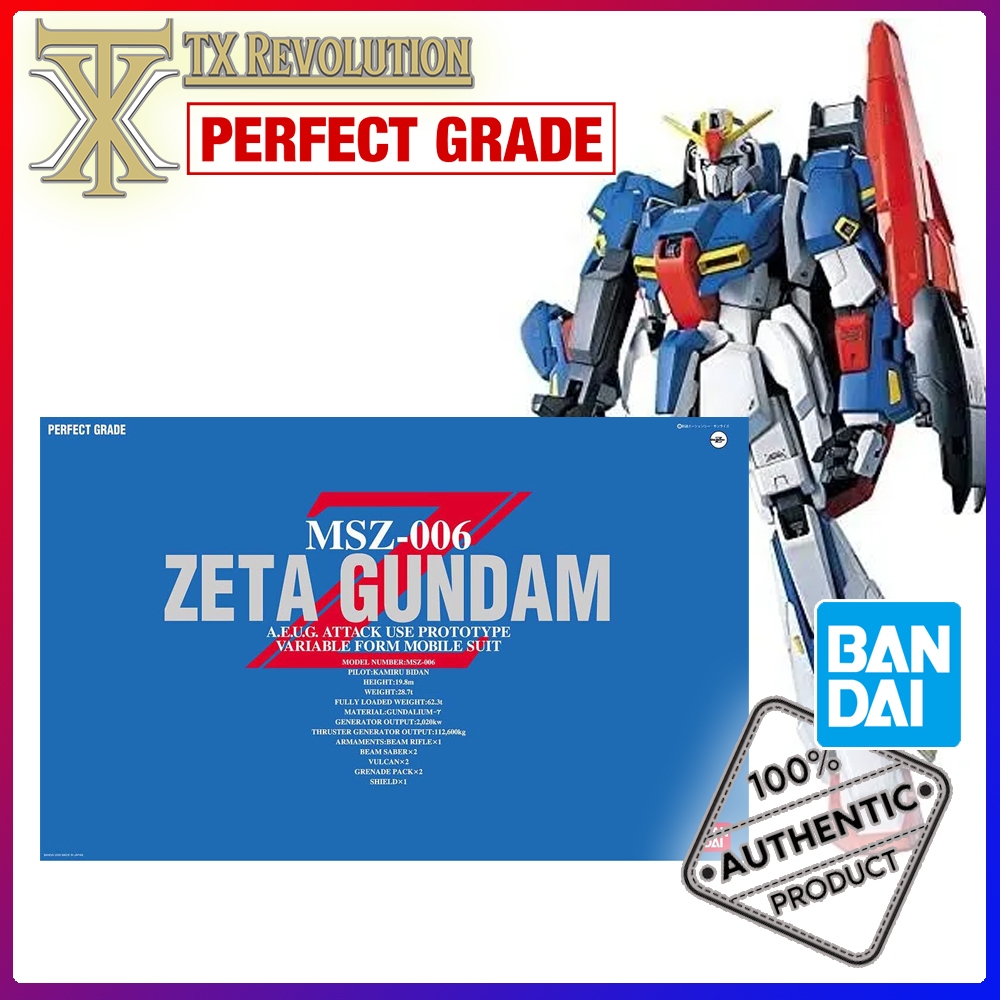 PG 1/60 Zeta Gundam UC 0087 MSZ-006 PERFECT GRADE | Shopee Malaysia