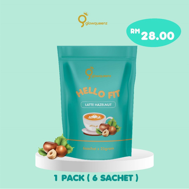 hellofit latte hazelnut kurus | Shopee Malaysia