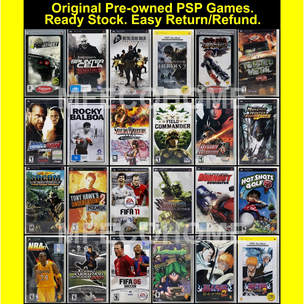 PSP UMD Original Disc Cartridge PlayStation Games Pre-owned Used Games ...