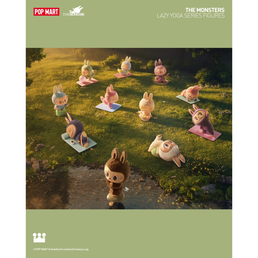 Pop Mart The Monsters Labubu Lazy Yoga Series | Shopee Malaysia