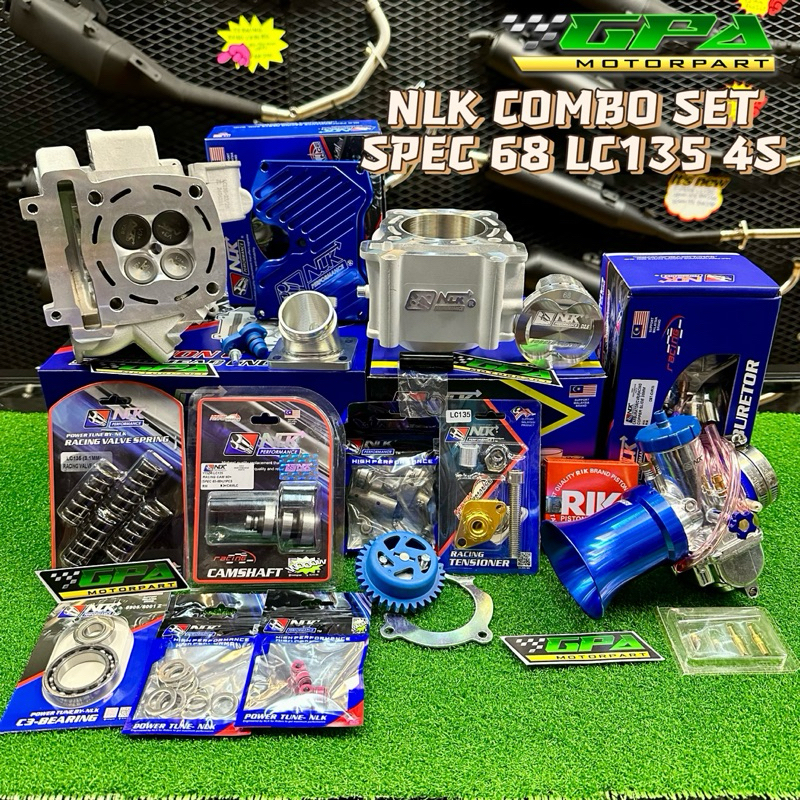 NLK PERFORMANCE SUPER COMBO SET SPEC68 CNC LC135 4S SUPERHEAD 23/26MM V6 VPRO CNC BLOCK CERAMIC ...