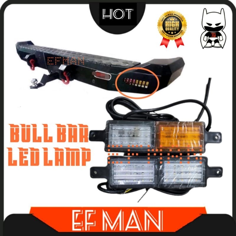 4X4 REAR BULL BAR LAMP LED LEFT RIGHT HILUX RANGER NAVARA DMAX TRITON ...