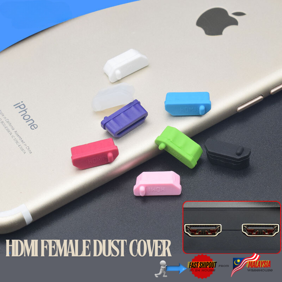 10pcs Silicone HDMI Female Port Cap Anti Dust Cover Cap Protector Plug ...
