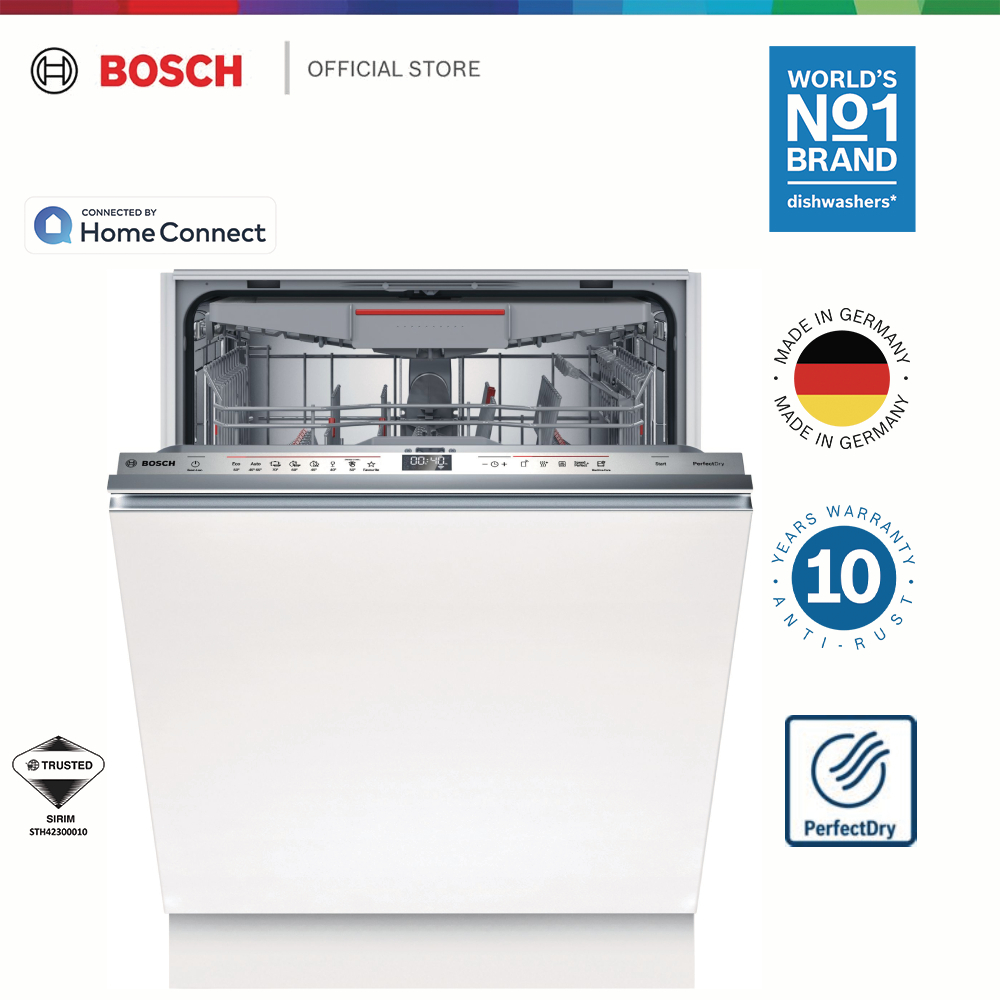Bosch Series 6 Fully-integrated Built-in Dishwasher, Zeolite ...