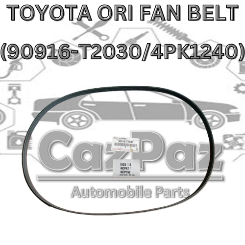 ORIGINAL TOYOTA FAN BELT (90916-T2030/4PK1240) TOYOTA VIOS NPC42 NCP150 ...