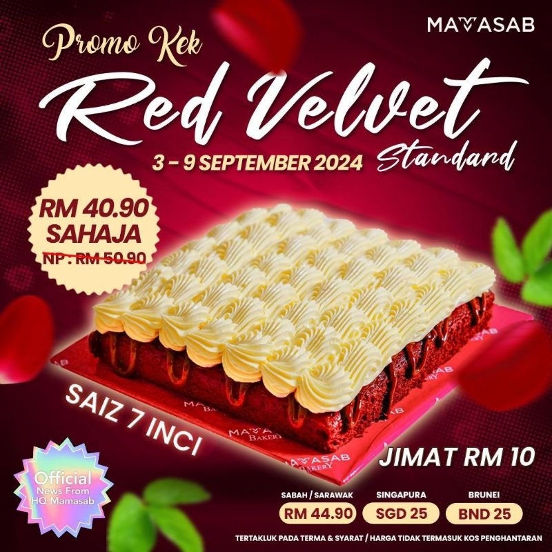 KEK PROMO [Original HQ Mamasab Bakery] FREE Wording | Shopee Malaysia