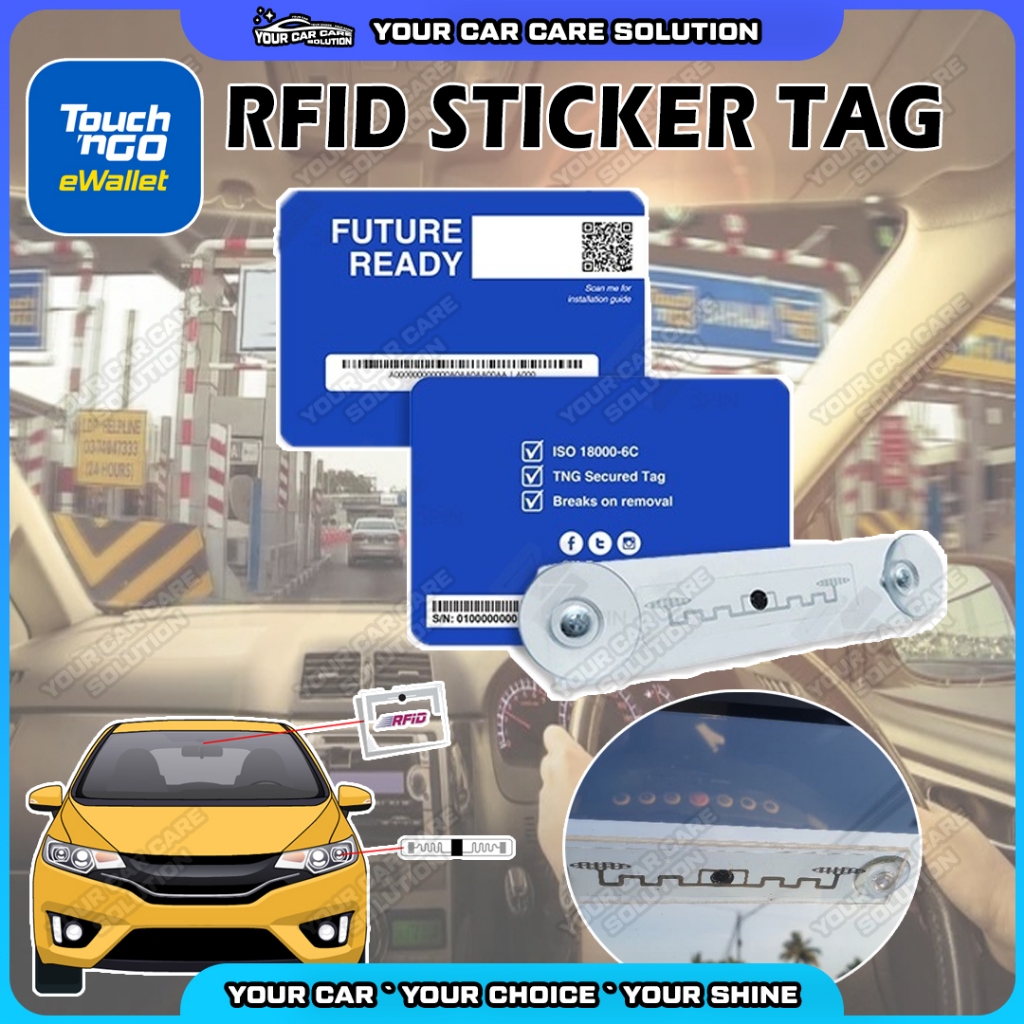 Ready Stock 🔥 Touch ‘n Go Self-Fitment (DIY) RFID Tag Sticker & Acrylic ...