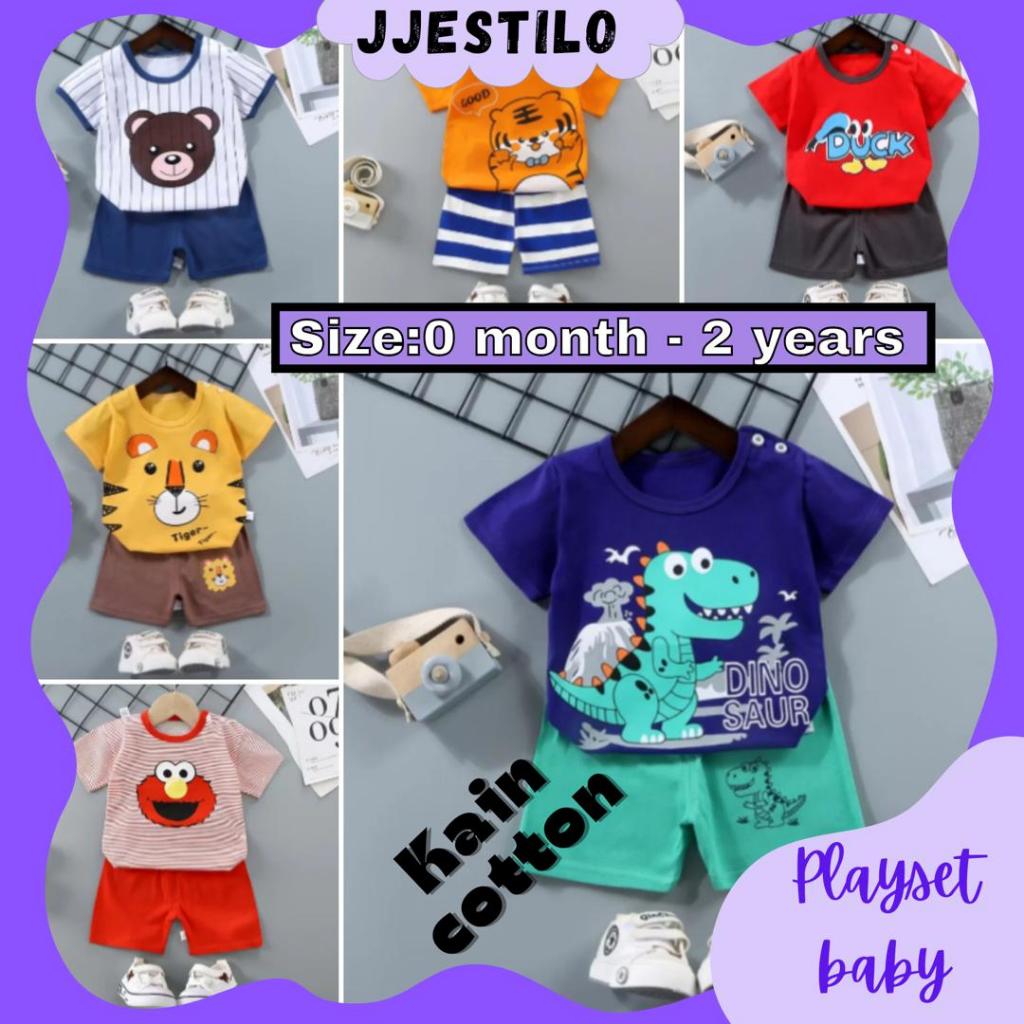 Baju Baby Boy Girl Newborn 0-24m Baby Clothes Tshirt Baju Budak Lelaki ...