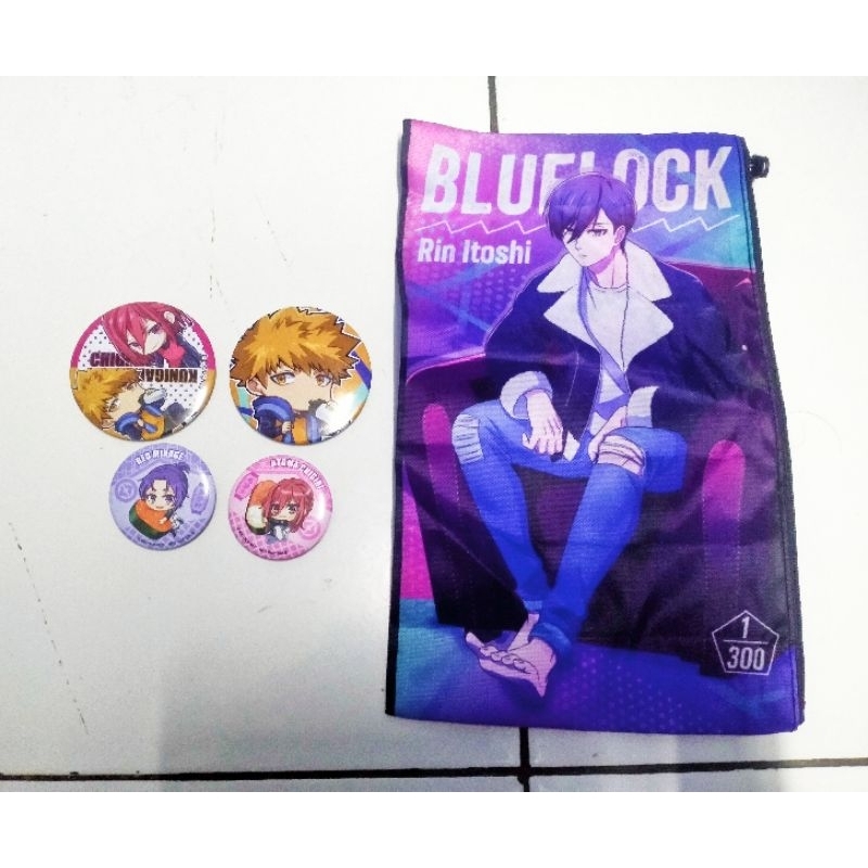 (New Stock!) BLUE LOCK Official Merchs badges & Pouch Bag | Shopee Malaysia
